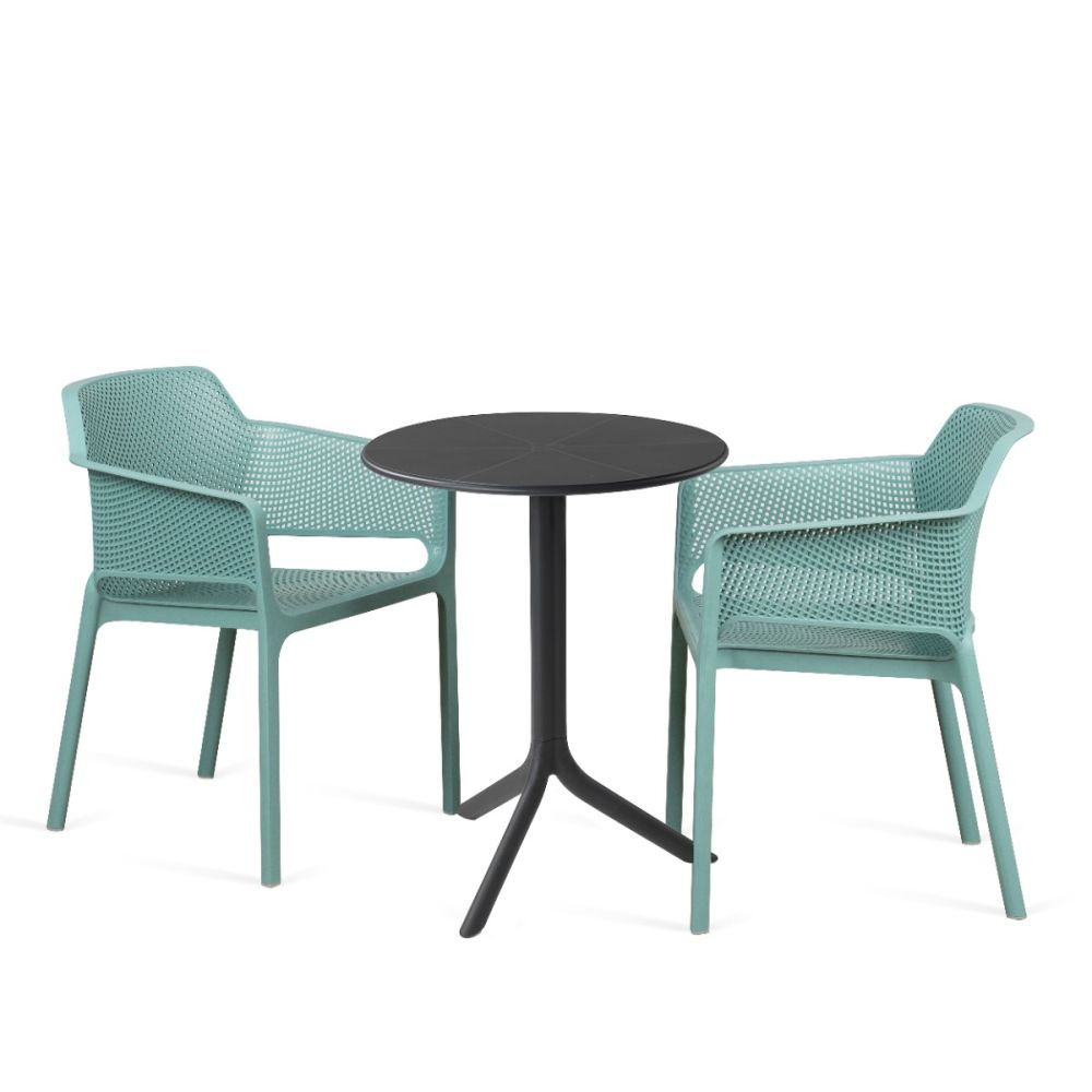 Nardi Spritz Table With Net Chair - 3 Piece Outdoor Dining Setting ...
