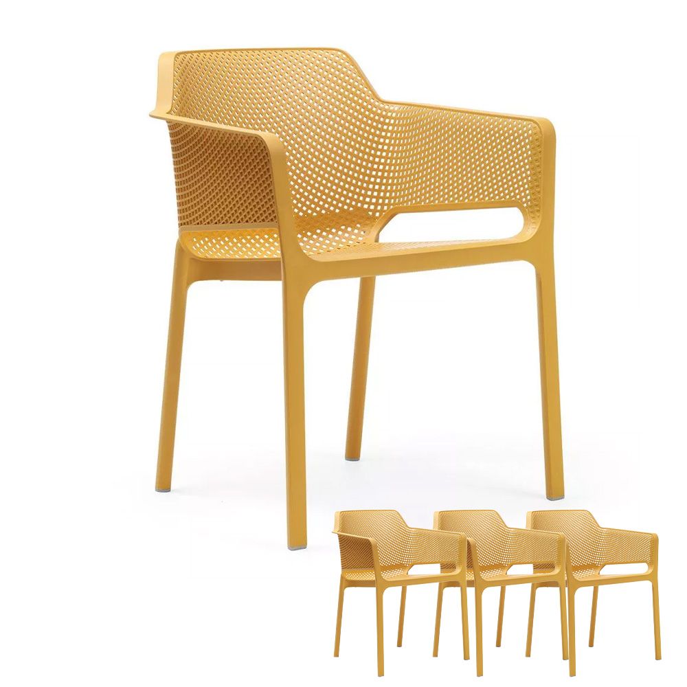 Nardi Net Outdoor Resin Armchairs (Set of 4) | Outdoor Furniture Ideas