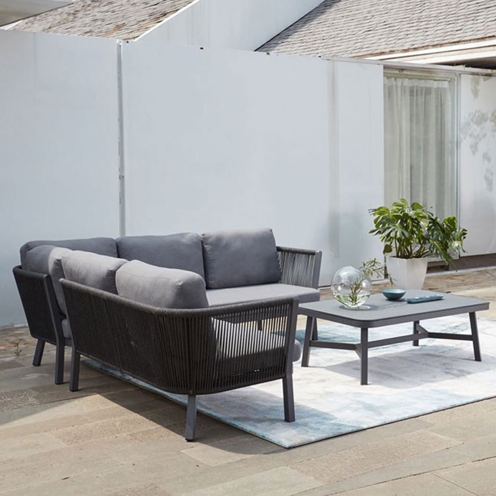 Sofia 3 Piece Rope Corner Lounge Set | Outdoor Furniture Ideas