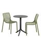 Nardi Step Table with Doga Armchair - 3 Piece Outdoor Dining Set ...