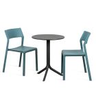 Nardi Step Table with Trill Bistrot Chair - 3 piece set | Outdoor ...