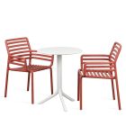 Nardi Step Table with Doga Armchair - 3 Piece Outdoor Dining Set ...
