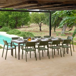 Nardi Bit 7 Piece Dining Setting with Rio 140cm Extendable Table